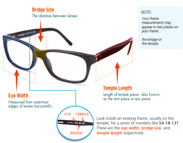 Eyeglass Frame Numbers Sizing Damnxgood